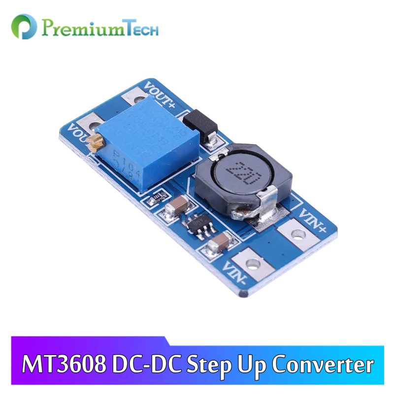 MT3608 DC-DC Step Up Converter Module Adjustable Voltage Booster Power Supply Module MT 3608 ...